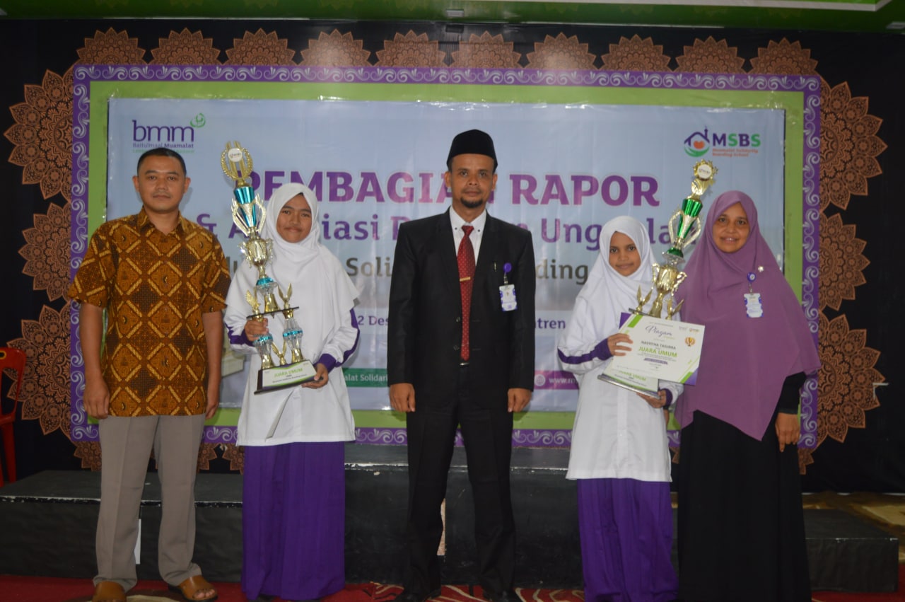 Nasyitah & Retno, Rebut Juara Umum MSBS - PESANTREN TEKNOLOGI MSBS ACEH