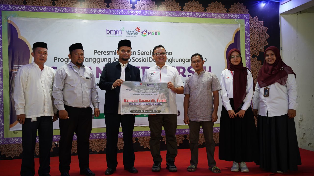 Peresmian Dan Serah Terima Sarana Air Bersih Di Pesantren Teknologi ...